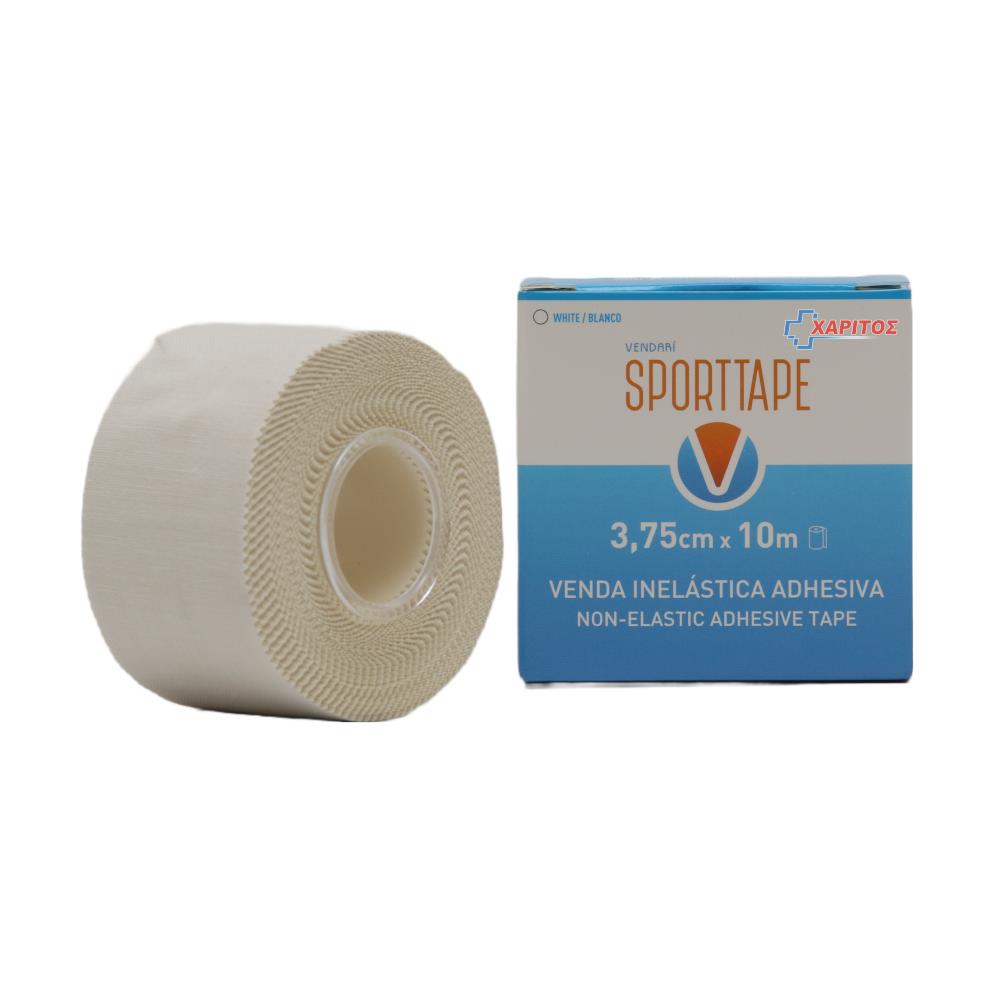 Sporttape Vendari 3,75cm x 10m Λευκό - Χαρίτος